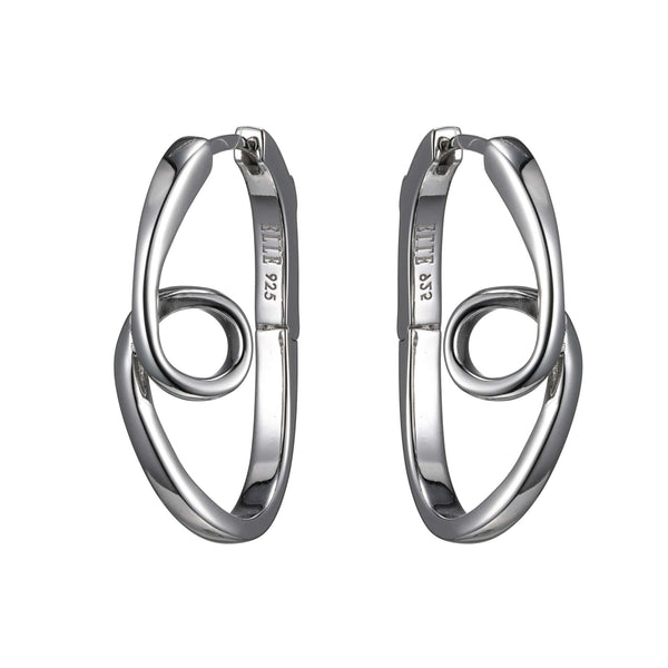 ELLE Eternity Silver Hoop Earrings - Arman's Jewellers